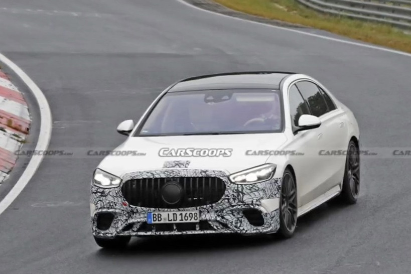 全新奔驰S级AMG谍照曝光 采用V8的性能猛兽_凤凰网视频_凤凰网