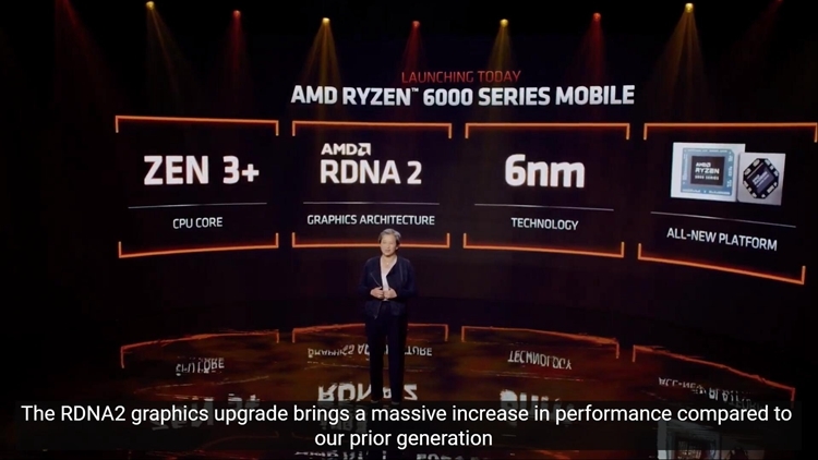 CES 2022 AMD发布新一代6000系移动CPU：Zen3+架构，核显提升明显