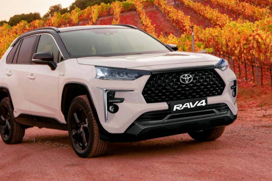 全新RAV4渲染图亮相！造型更运动了，尺寸加长，或2023年上市
