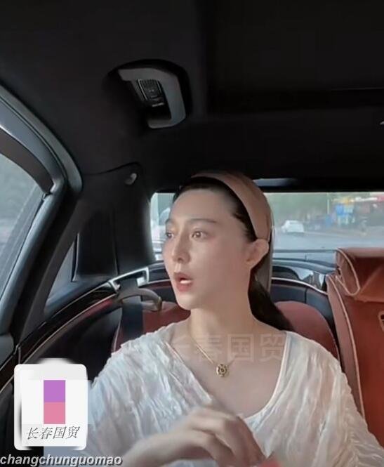 41岁范冰冰罕见露面，开会路上在车里带货，素颜出镜发福显苍老_凤凰网